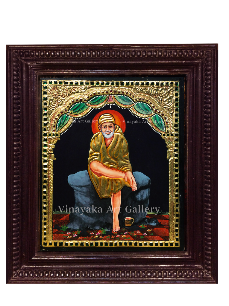 Sai Baba Red | Ready to Ship – Vinayaka Art Gallery
